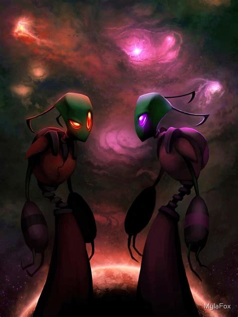 Invader Zim Fan Art Almighty Tallest Red Purple Mini Skirt By