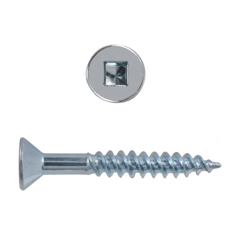 Hillman 8 Zinc Plated Flat Head Square Wood Screws 47970 Rona