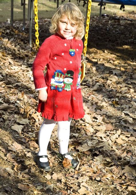 Cute Young Girl Playing Outside Stock Image Image Of Recreation