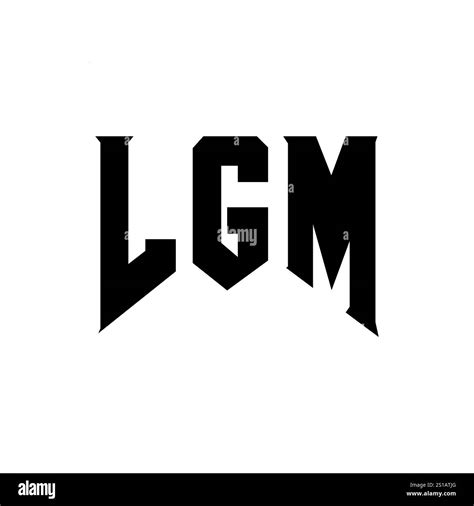 Lgm Letter Logo Design For Technology Company Lgm Logo Design Black And White Color Combination