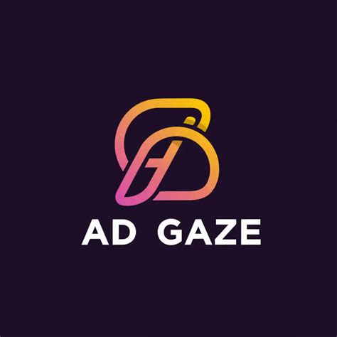 Logo Design For Ad Gaze Blue Text With Ai Symbol For Technology