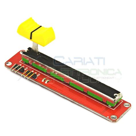 Scheda Potenziometro A Slitta 10k Stereo Lineare 75mm B10k 10kohm C