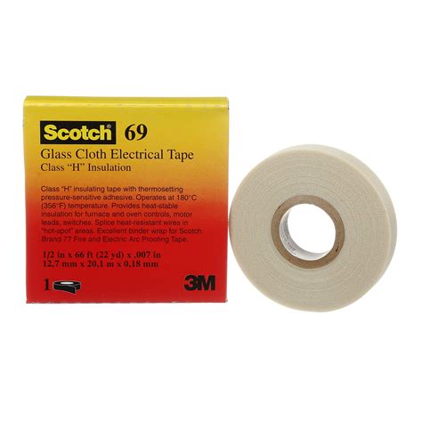 3m Scotch Glass Cloth Electrical Tapes 69 White 12 X 22 Yards White Buy Online In Zimbabwe