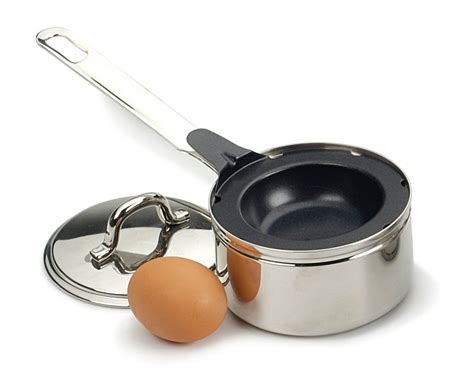 Endurance Stainless Steel 1 Egg Poacher Set Silver Egg Poacher Black