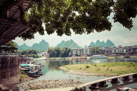 Yangshuo China May 26 2018 Scenic Landscape At Yangshuo County Of