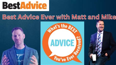 Best Advice Ever With Matt And Mike For Real Estate Agents Youtube