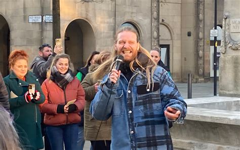 Watch Eurovision Star Sam Ryder Surprise Mancs With Busking Set At St