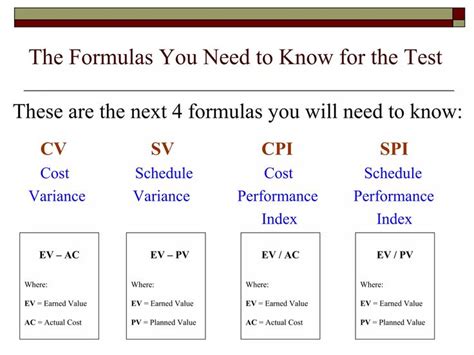 Learning Pmp Formulas The Easy Way Formula Pmp Exam Learning