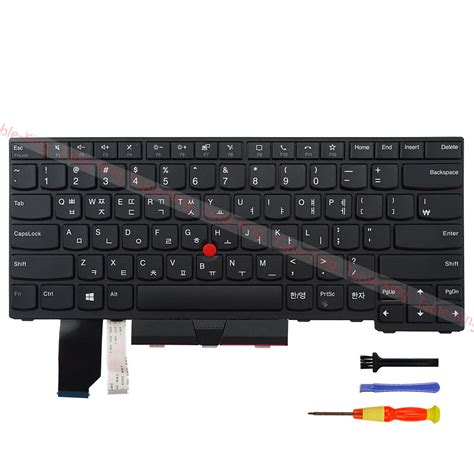 Used Black Non Backlit Laptop Keyboard For Lenovo Thinkpad L14 Gen1 L14