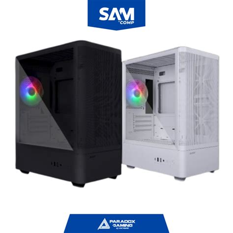 Cassing Paradox Gaming Homura V2 Black White M Atx Free 1 Fan Rgb