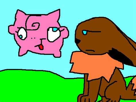 Eevee And A Jigglypuff By Dragonpop1 On Deviantart