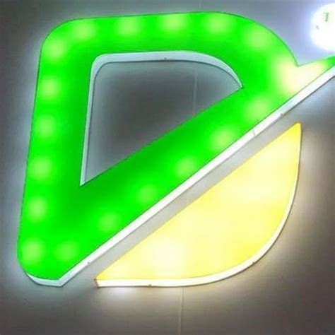 Light Green 30mm Led Sign Letter Letter Material Acrylic At Rs 160inch In Vasai Virar