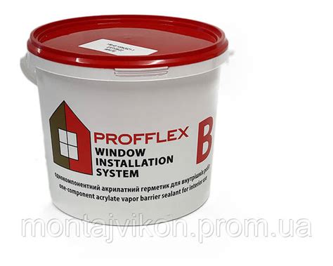 Герметик PROFFLEX компонент В для внутренних монтажных швов, ведро 7 кг ...
