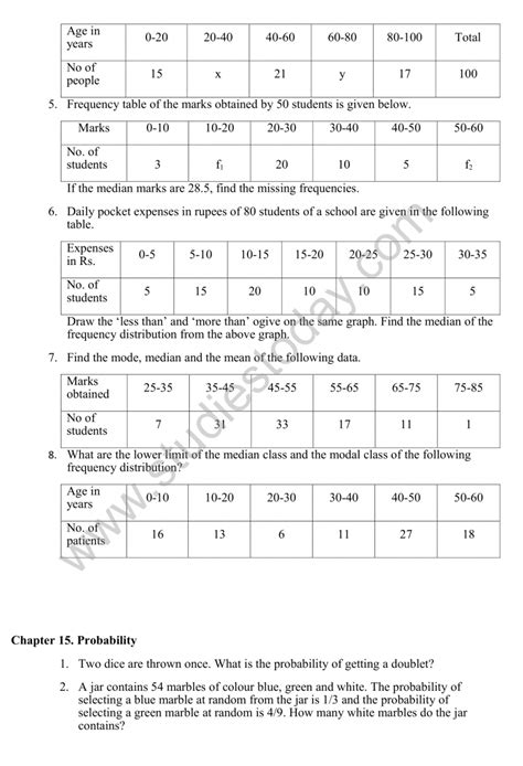 Cbse Class 10 Maths Hots Question Bank Set C