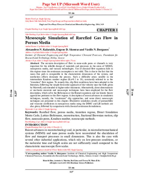 pdf mesoscopic simulation of rarefied gas flow in porous media