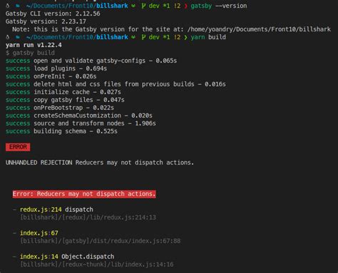 Error Reducers May Not Dispatch Actions · Issue 20082 · Gatsbyjs