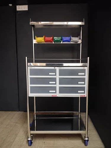 Stainless Steel Silver Crash Cart Ss Trolley At Rs 12000 In Jath Id