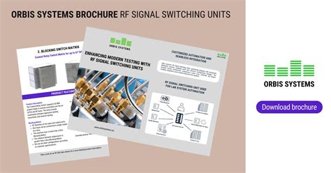 Orbis Systems On Linkedin Enhancing Modern Testing With Rf Signal Switching Units