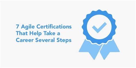 Agile Certifications That Help Take A Career Several Steps