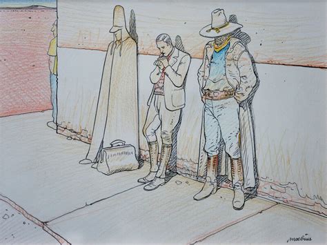 Inside Moebius En Attendant Moeb Illustration Originale