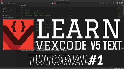 T1 Introduction To Vexcode V5 Text Youtube