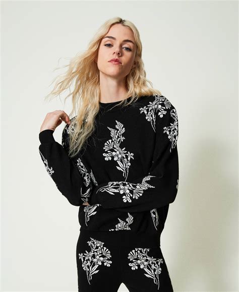 Трикотажный джемпер 232tt3103 Twinset — купить в интернет магазине бренда женской одежды Твинсет