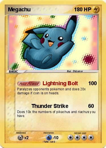 Pokémon Megachu 49 49 Lightning Bolt My Pokemon Card
