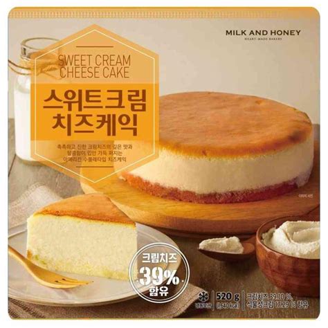 밀크앤허니 크림치즈케익520g 배민스토어