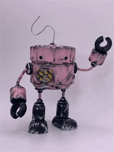 Pink Swivel Head Bot 227 2023 Junk Art Dixon Metal