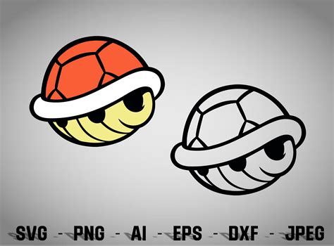Koopa Shell Mario Svg For Craft Machines Cricut Cameo Silhouette Instant Download Etsy In 2024