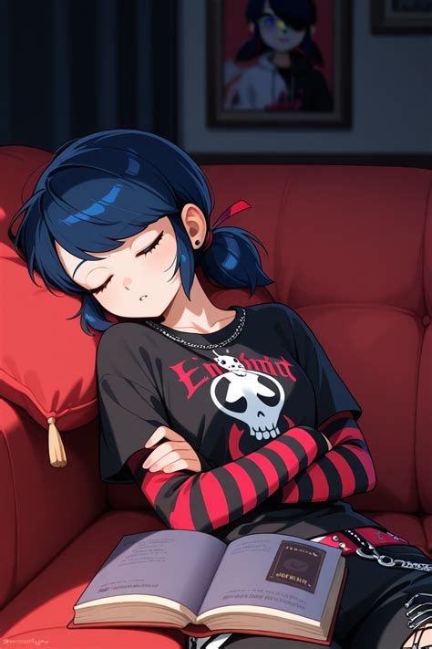 Marinette From Miraculous Ladybug Sleeping By Fatonyx On Deviantart