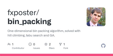 Github Fxposterbinpacking One Dimensional Bin Packing Algorithm