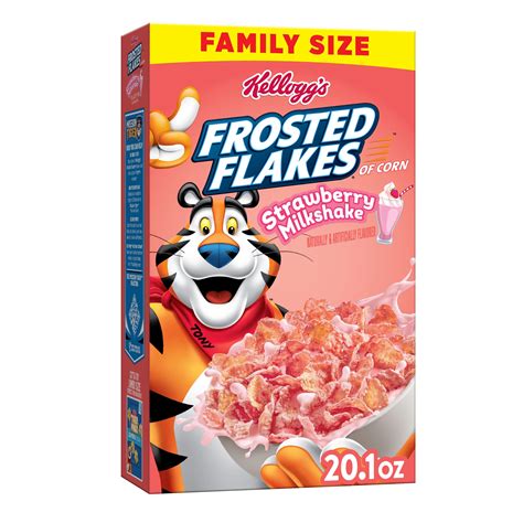 Kelloggs Frosted Flakes Strawberry Milkshake Cereal Shop Cereal At H E B