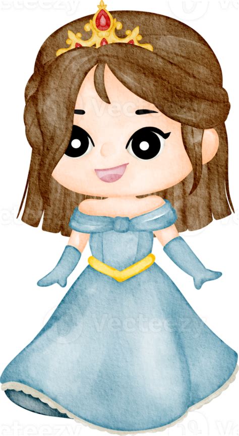 Watercolor Princess Clip Art 36907162 Png