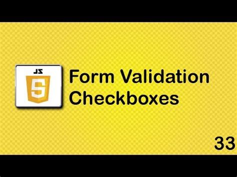 JavaScript Beginner Tutorial Checkboxes YouTube