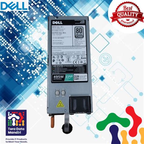 Jual Power Supply 495watt Epp For Dell Poweredge R530 R530xd R540 R630