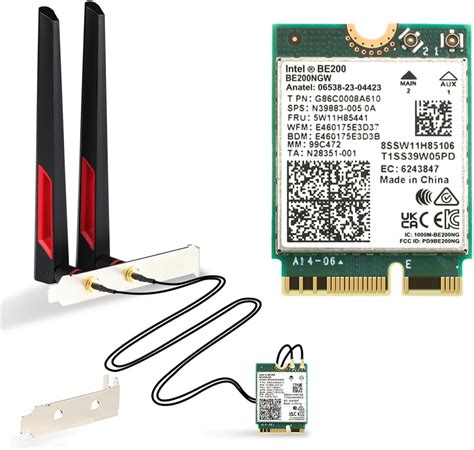 Intel BE200 WIFI 7 Wireless Wifi Card WiFi 6E BE200NGW Bluetooth 5 4