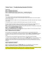 Packet Tracer Troubleshooting Standard IPv ACLs Pdf Packet Tracer Troubleshooting
