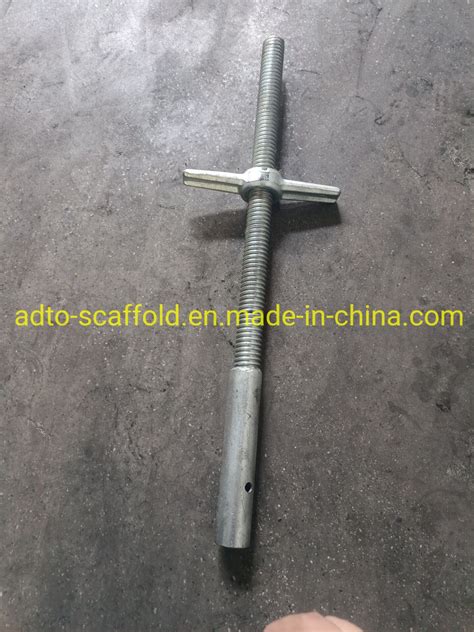 E Galvanized Extension Jack Solid Screw Jack Base Plate For Frame