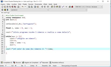 Universe Tutorial Tutoriais Downloads E Curiosidades Dev C 9 While