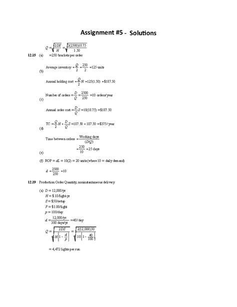 F Assignment 5 Sol Activity 5 Assignment 5 Solutions 12 A 2 2