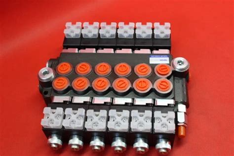 Monoblock Hydraulikventil Holzspalter Ventil 6 Fach Elektrische 24v 80
