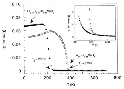 The Temperature Dependence Of The Static Magnetic Susceptibility For