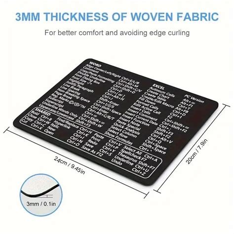 keyboard shortcuts mouse pad for microsoft word and excel pc windows