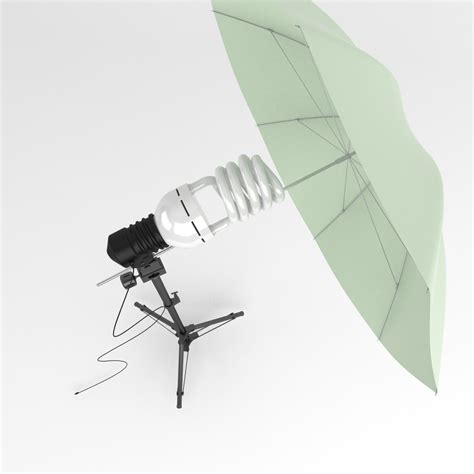 3d Umbrella Lights Model