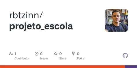 GitHub Rbtzinn Projeto Escola