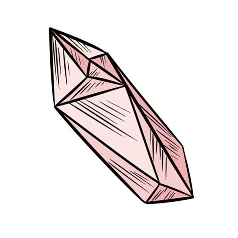 Quartz Crystals Cartoon Illustrations Royalty Free Vector Graphics