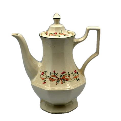 Johnson Brothers China Eternal Beau Coffee Pot Vintage Farmhouse Antiques