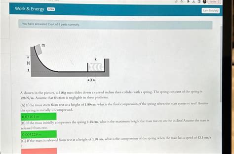 Solved You Have Answered 2 Out Of 3 Parts Correctly A Shown Chegg