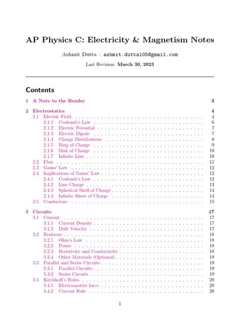 Appc Em Notes Pdf Electrical Resistance And Conductance Series And Parallel Circuits